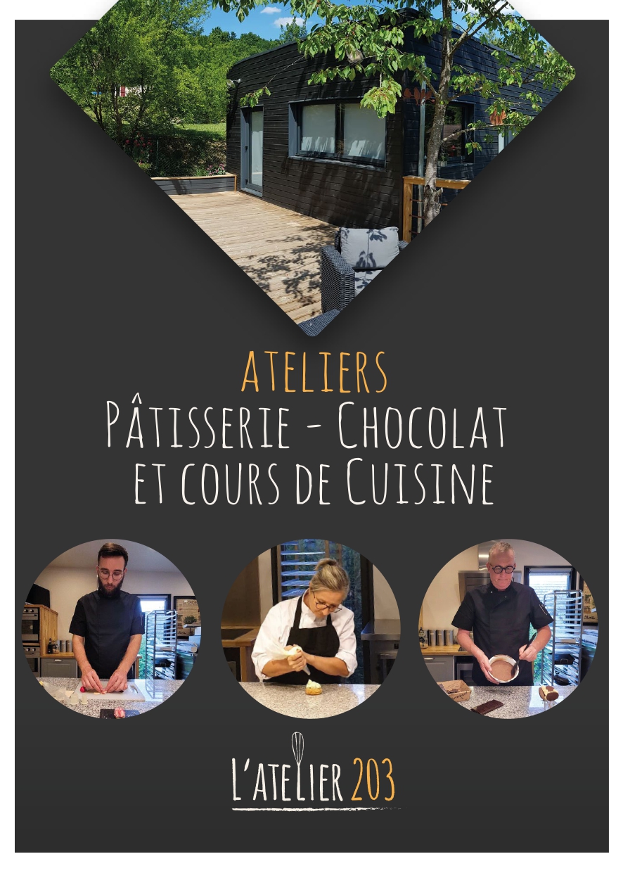 Atelier 203, cours et ateliers pâtisserie et chocolats, Près de Rouen